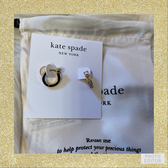 kate spade | Jewelry | Kate Spade Precious Delights Huggies Earrings ...